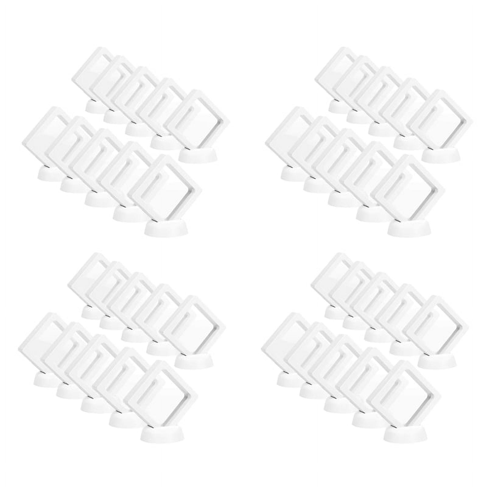 Coin Display Box - Set Of 40 3D Floating Frame Display Holder with ...
