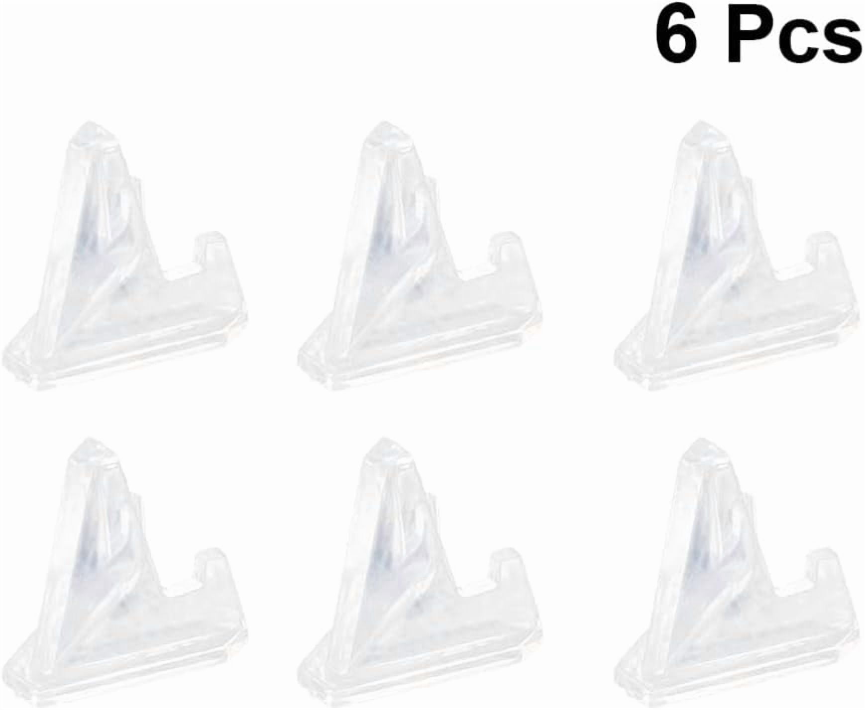 Coin Display Easel 6pcs Clear Easel Stand Mini Coin Display Holder Card ...