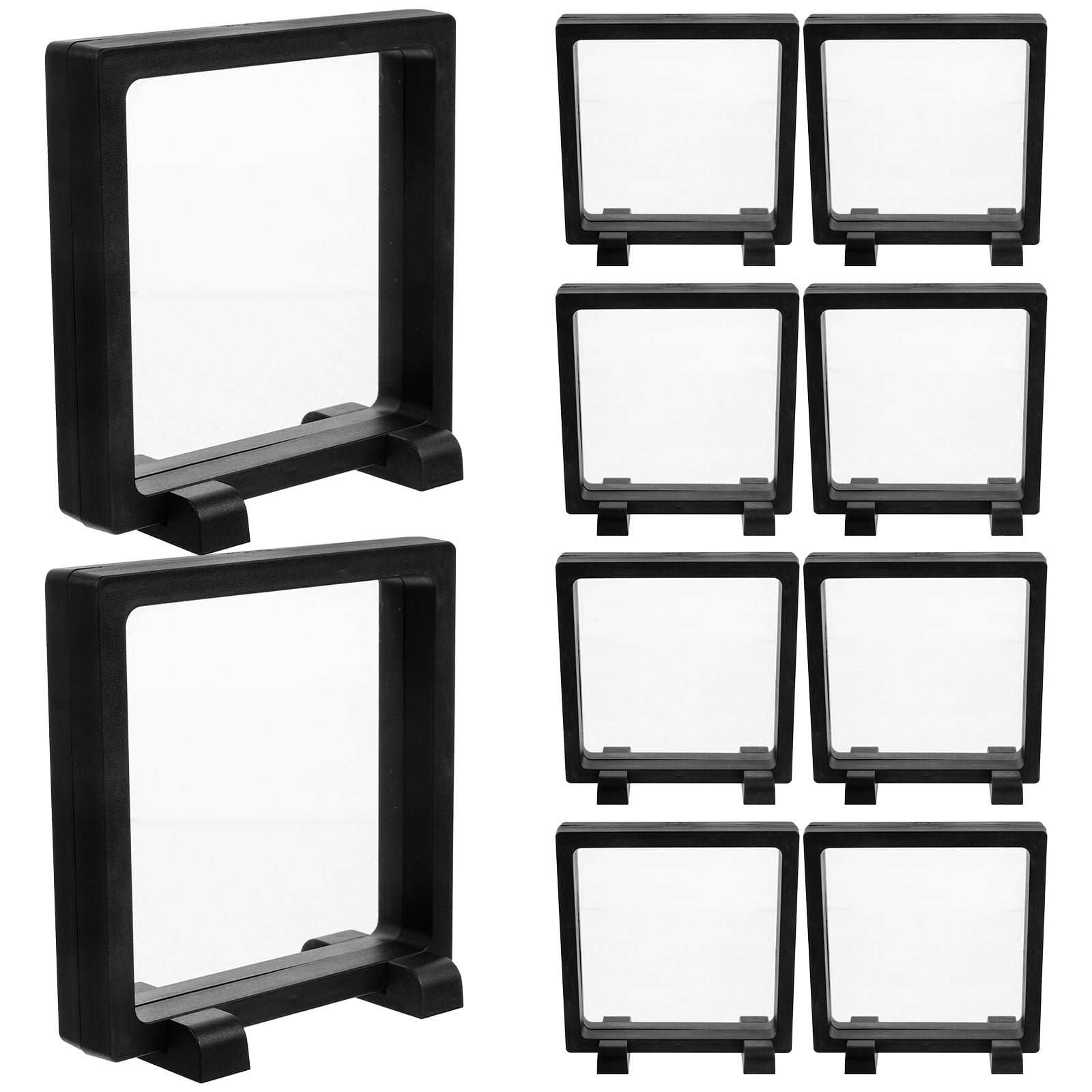FENGGUIQU Coin Frame Black 10 Frames 4.3x0.6x0.4in - Walmart.com