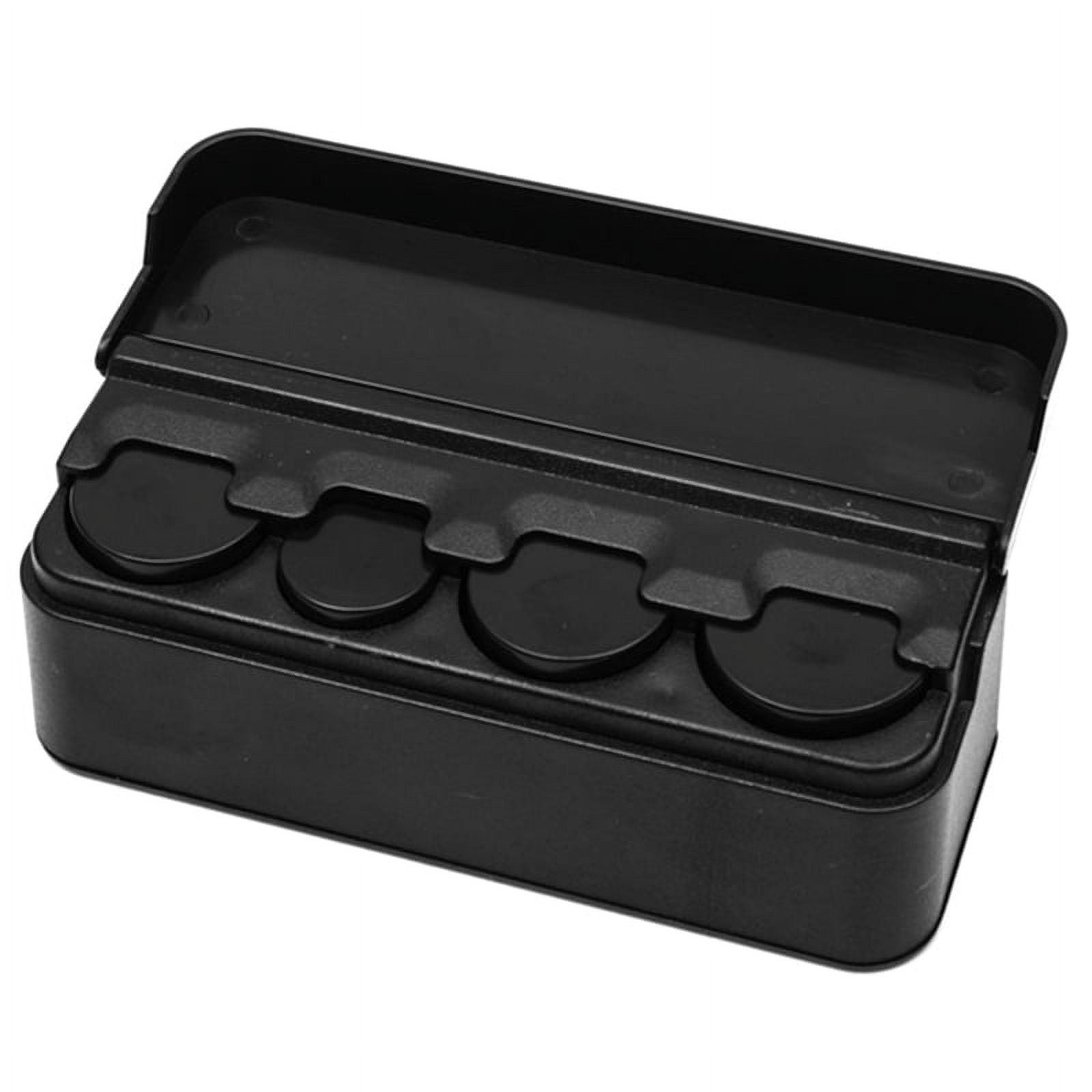 Coin Holder for Car Change Organizer Universal Storage Black - Walmart.com