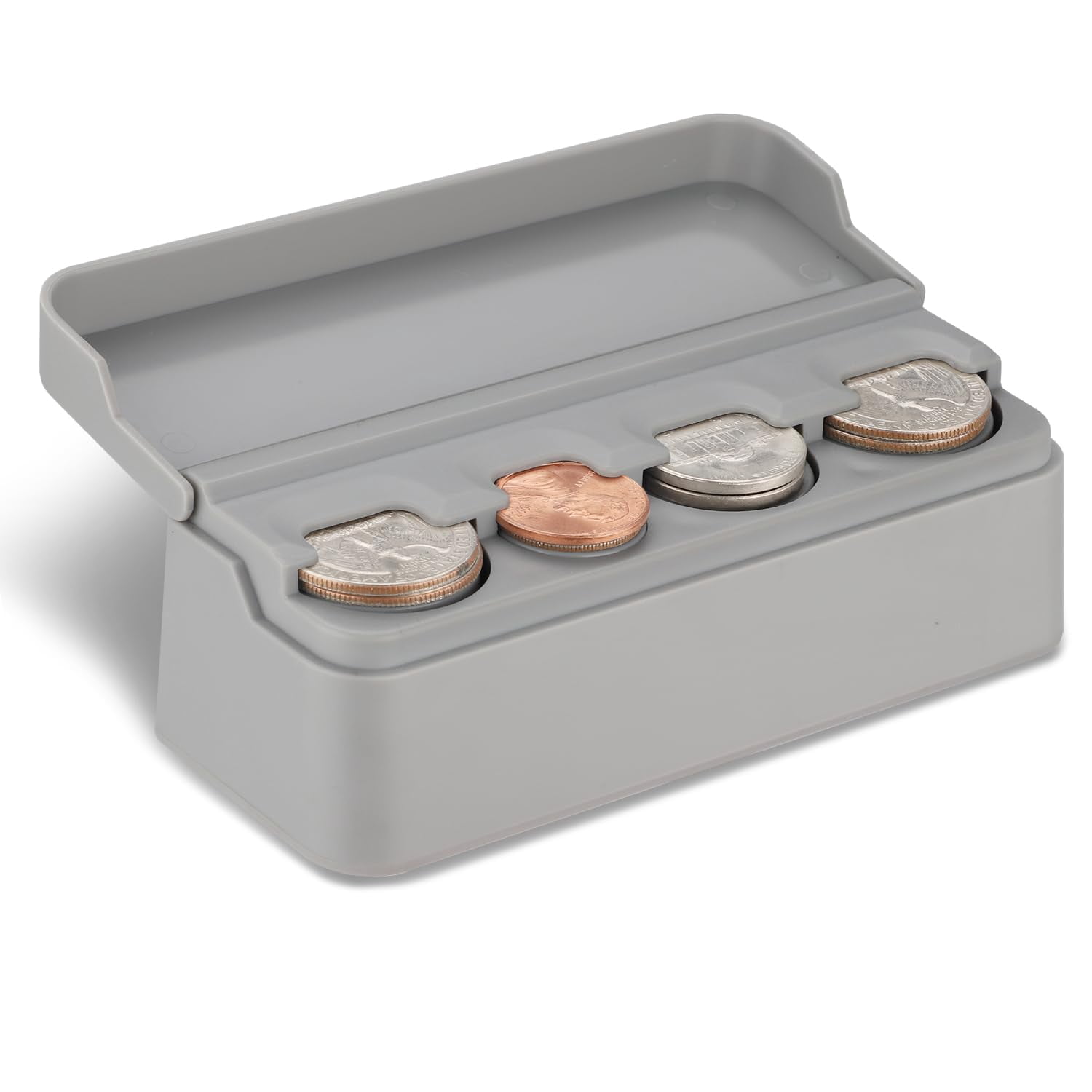 Coin Holder for Car, Coin Change Organizer Compatible with Coins of ...