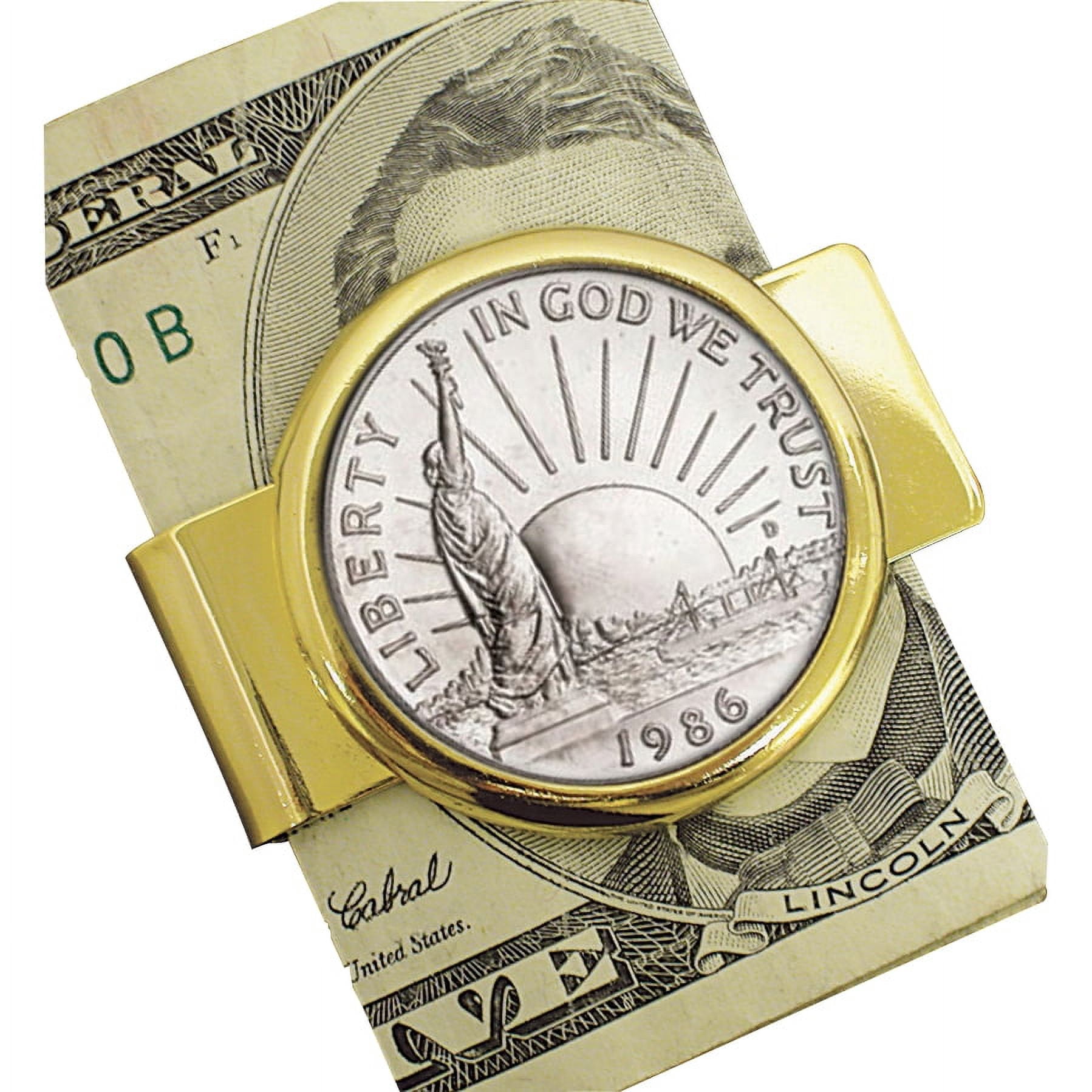 Coin Money Clip - 1986 Statue of Liberty Commemorative Half Dollar ...