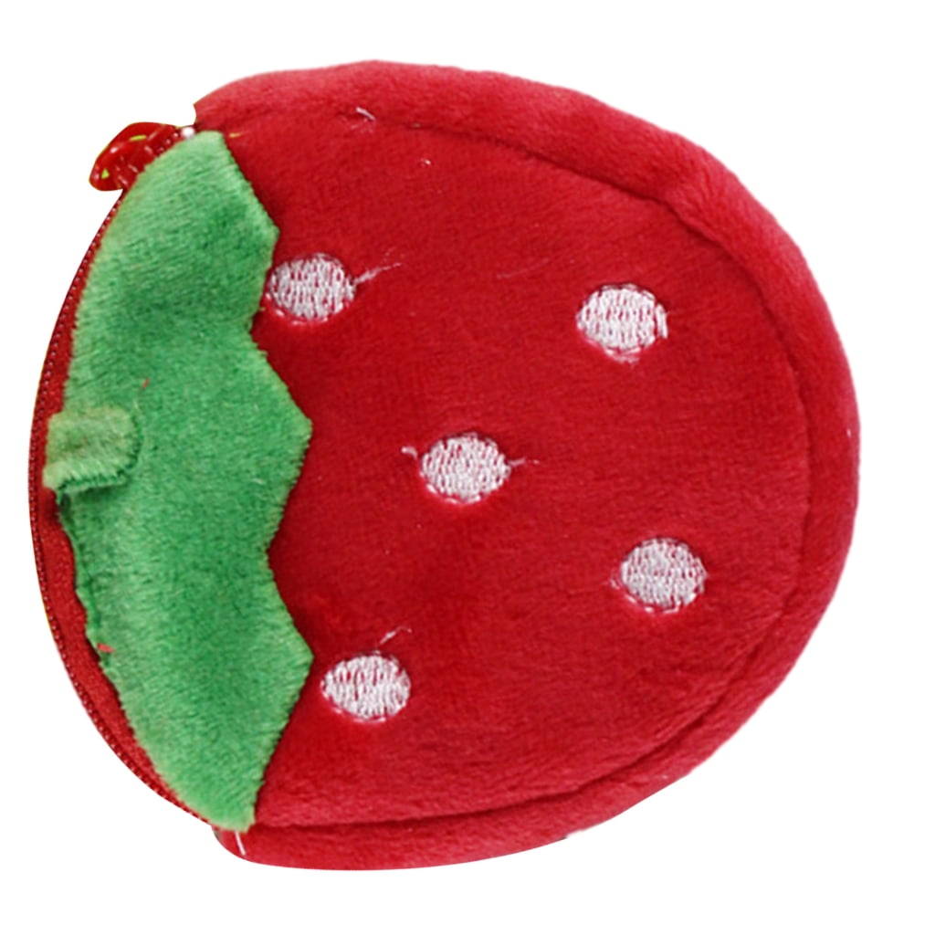 Coin Purse Change Purses Cartoon Fruit Coin with Lobster Clip Plush ...