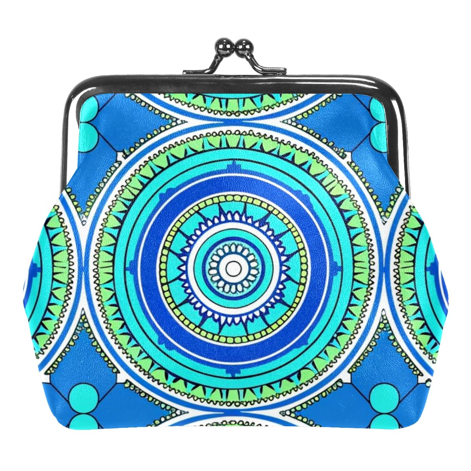 Coin Purse,Leather Small Change Purse,Classical Ethnic Floral Coin Pouch Wallet,Travel ...