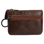 CTM Leather Key Case Coin Pouch Wallet (Men) - Walmart.com