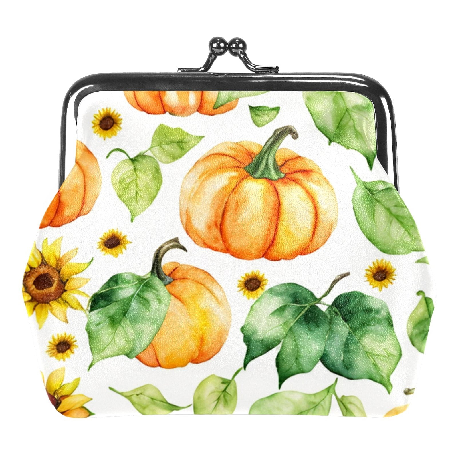 Coin Purses & Pouchese,Sunflower Pumpkin Fall Change Purse for Travel ...