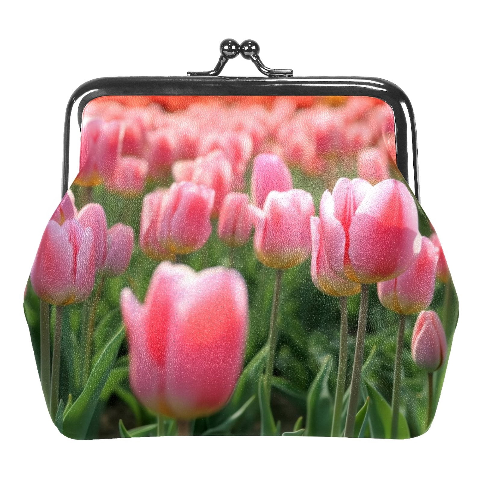 Coin Purses & Pouchese,Tulip Flower Spring Change Purse for Travel ...