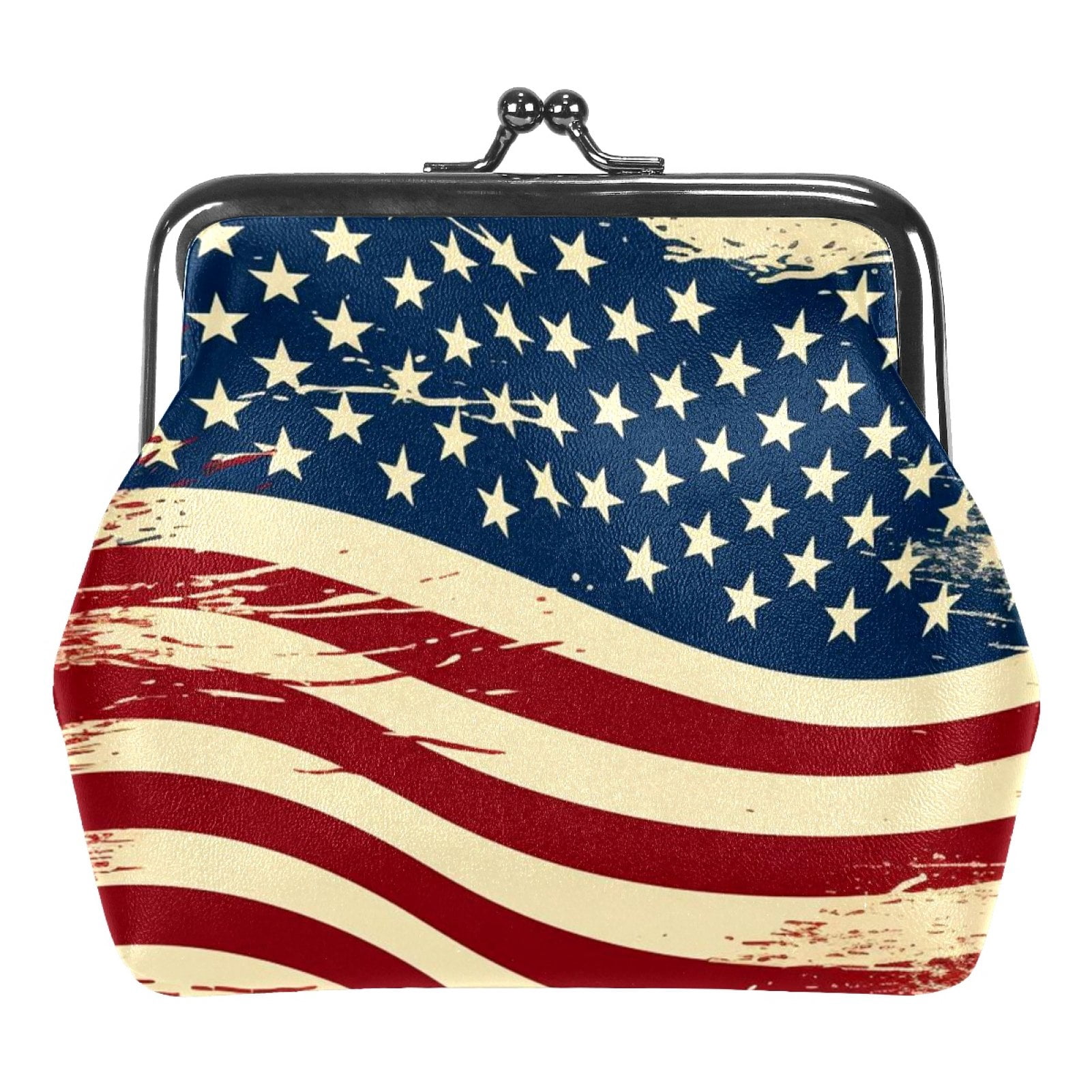 Coin Purses & Pouchese,Usa Flag Retro Change Purse for Travel Organizer ...