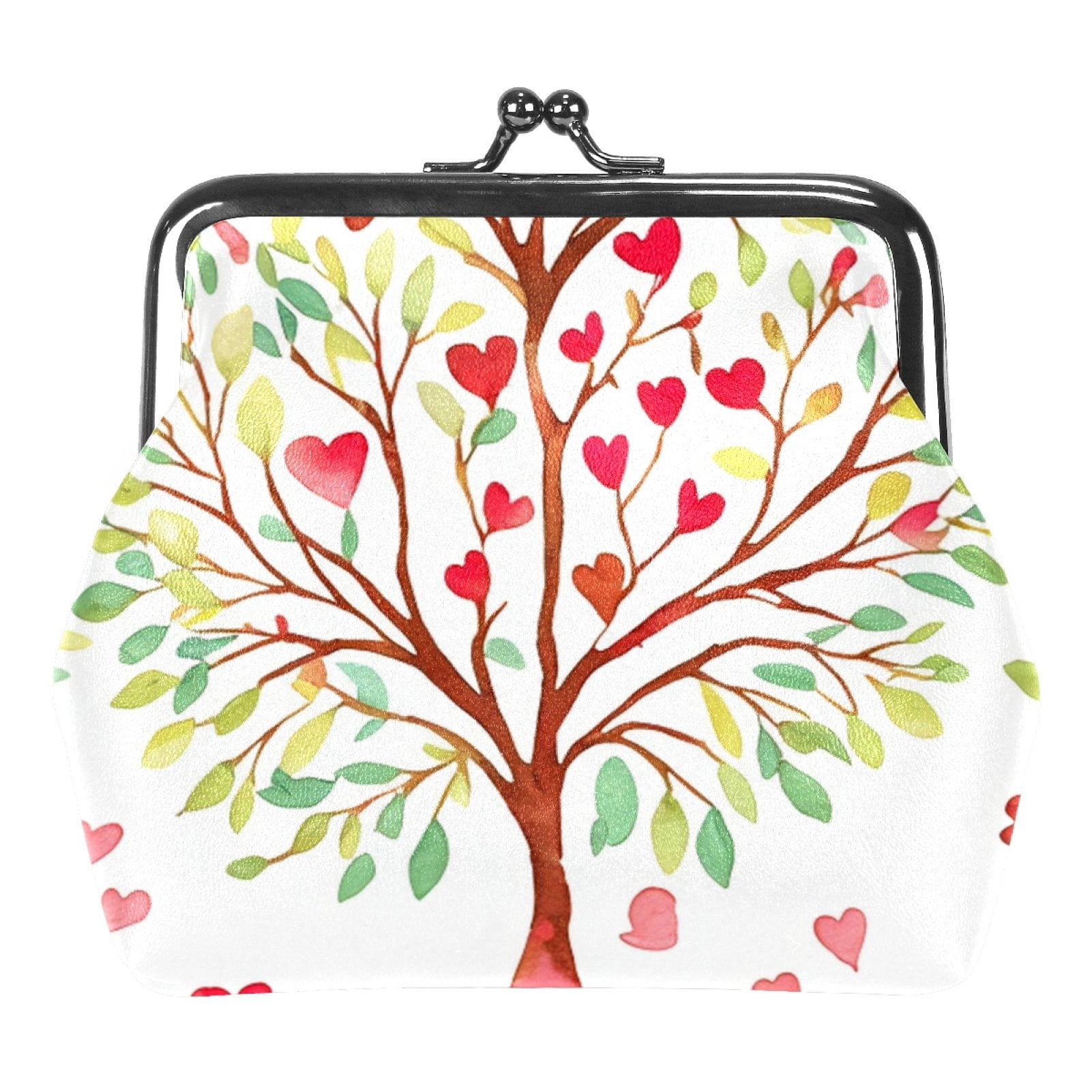 Coin Purses & Pouchese,Valentine's Day Heart Tree Change Purse for ...