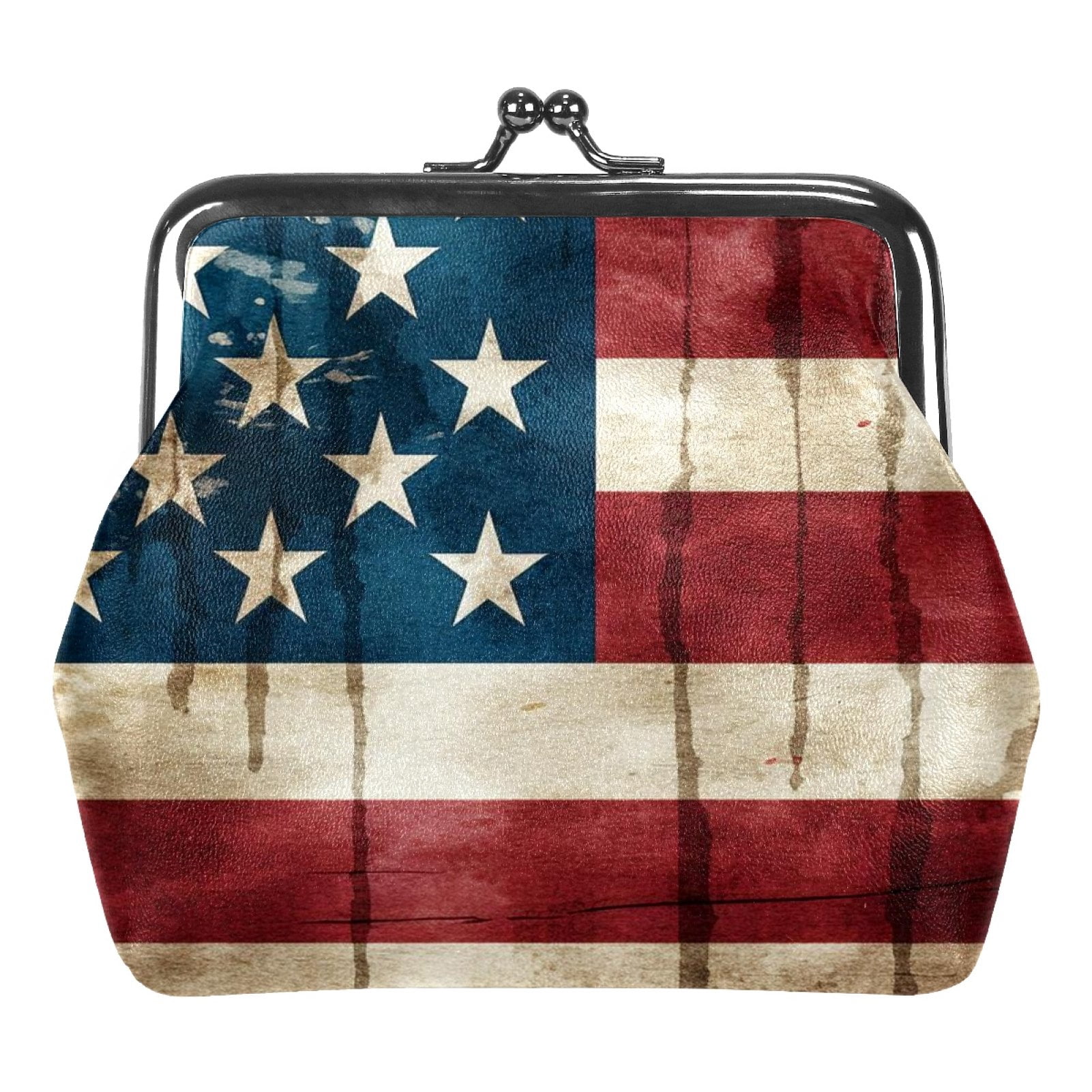 Coin Purses & Pouchese,Vintage United States Flag Change Purse for ...