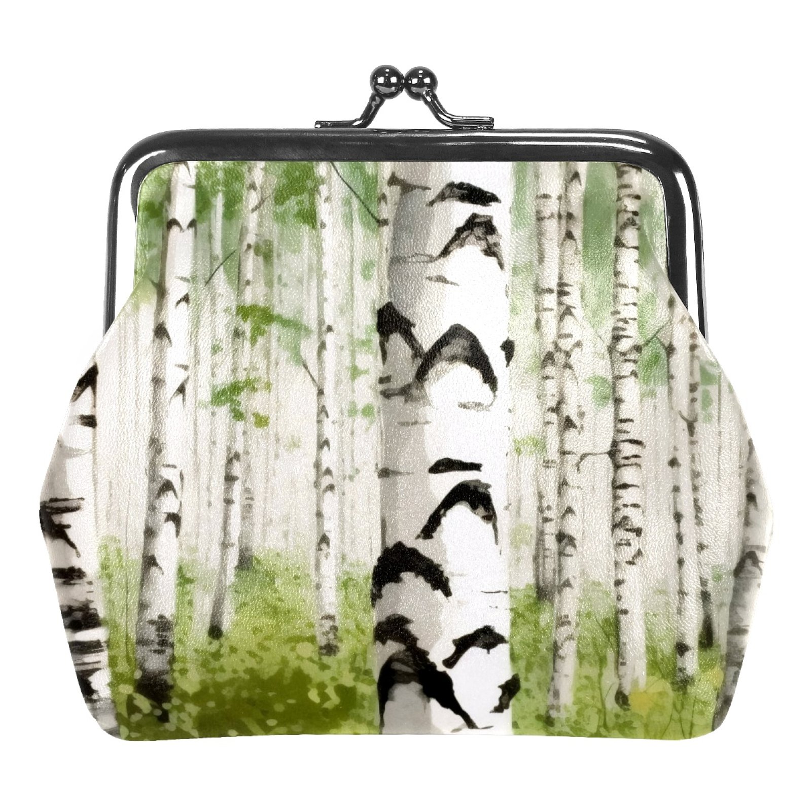 Coin Purses & Pouchese,White Birch Tree Change Purse for Travel ...