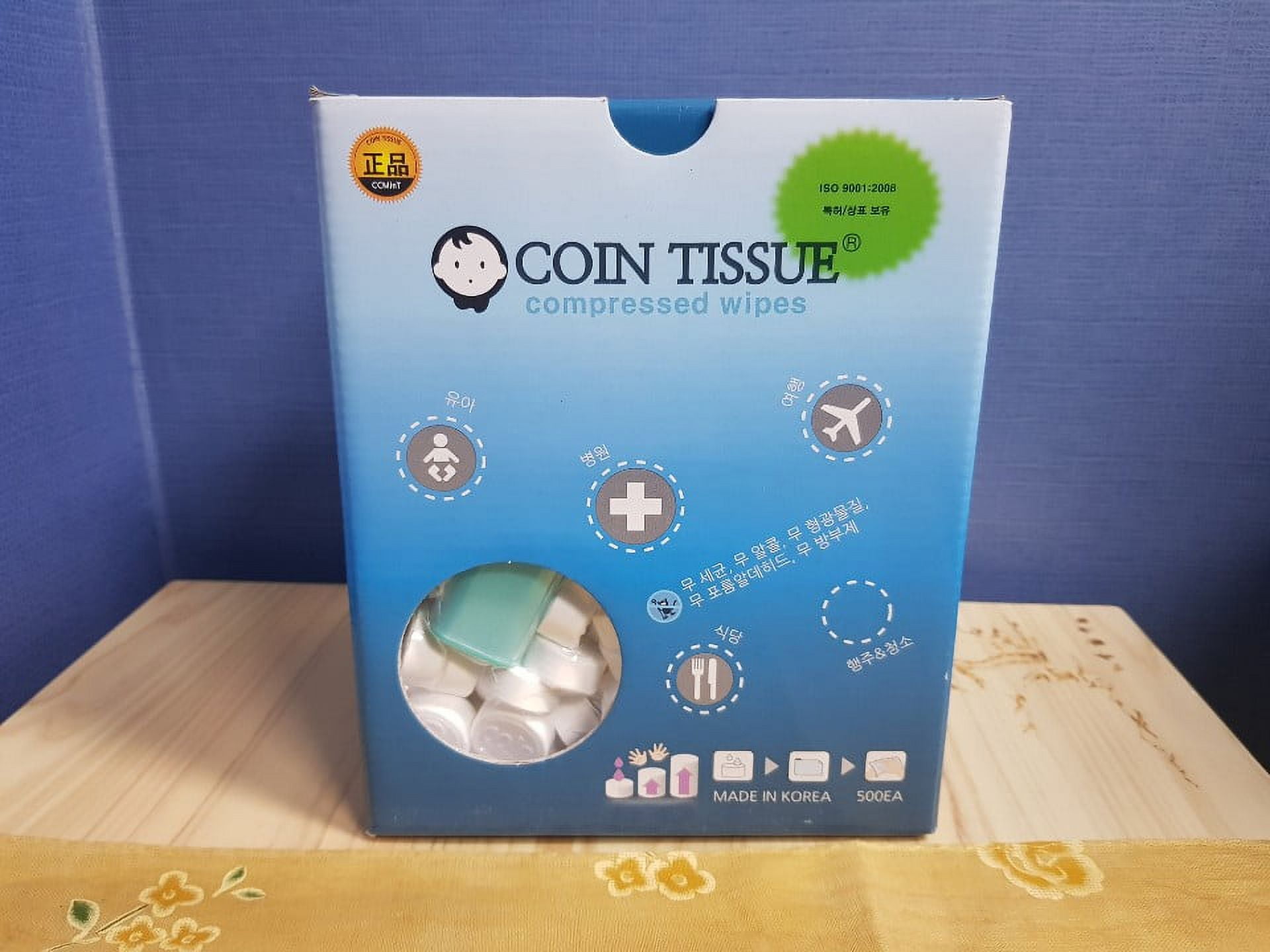Coin Tissues | Compressed Towels | Toilet Paper Tablets | Qty 500 Bulk ...