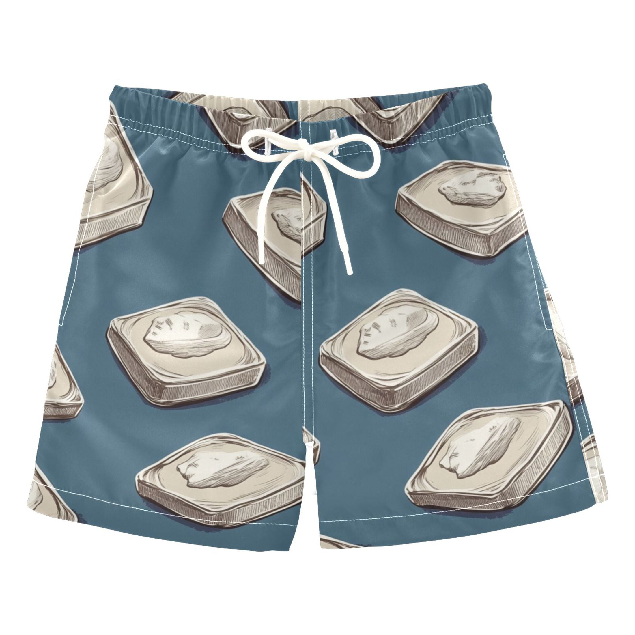 Coin under Gray Boys Swim Trunks Quick Dry Boy Swim Shorts for 3-14 ...