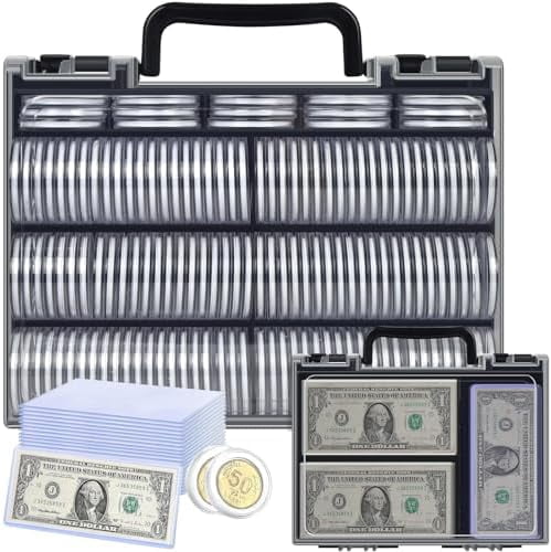 Coins Collector Case Holder Coin Capsules 46mm with 6 Sizes Foam Gasket ...