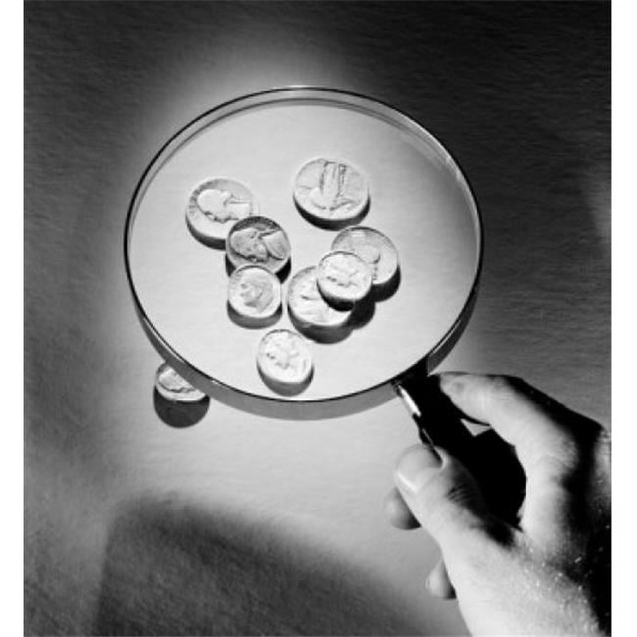 Coins Under Magnifying Glass Poster Print - 18 x 24 in. - Walmart.com