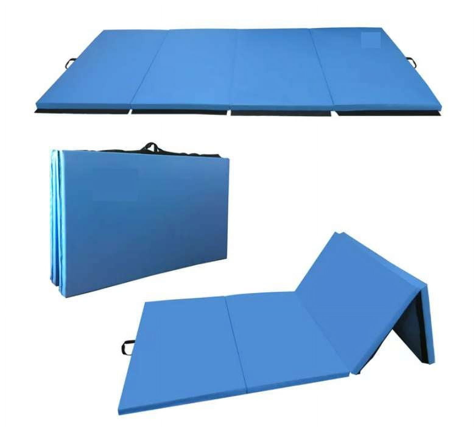 Coinus Sports 4-Panel Folding Gymnastics Exercise Mat with Handles, 4 ...