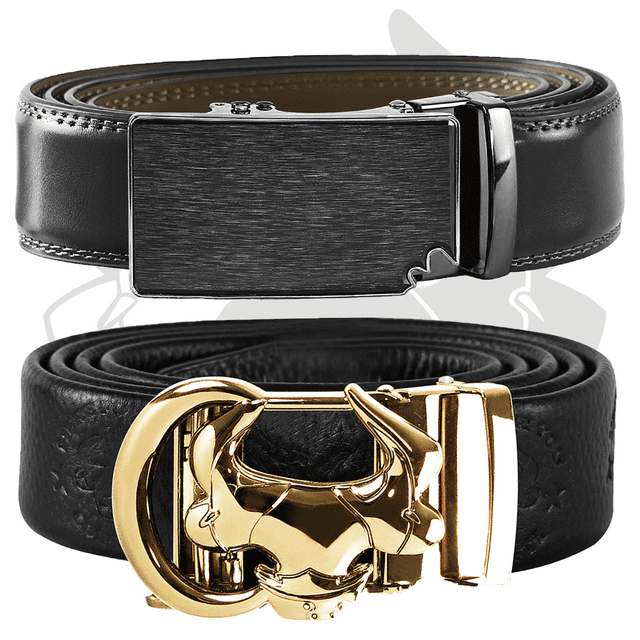 Coipdfty Mens Belt Leather, Ratchet Belt for Men with Slided Western ...