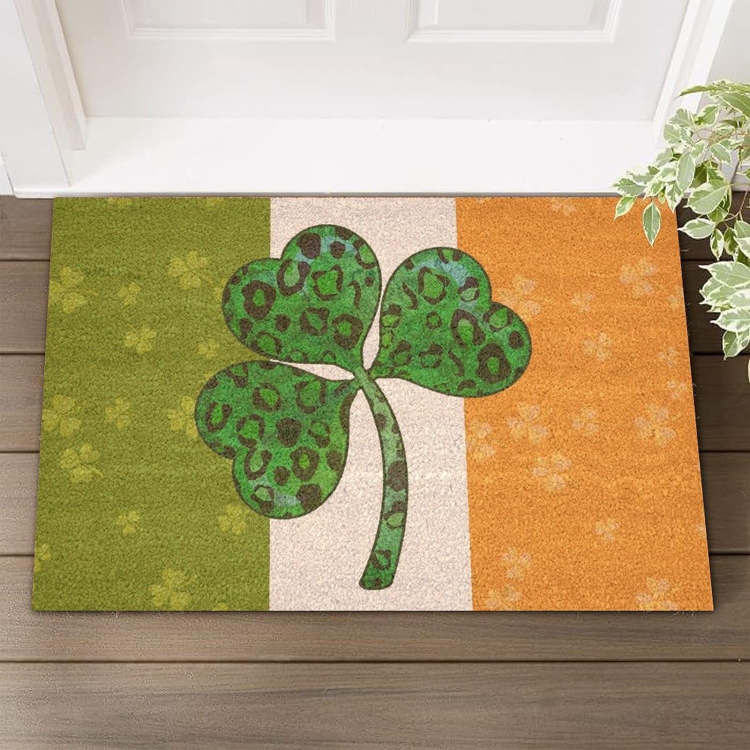 Coir Door Mat with Happy St. Patrick's Day Funny Welcome Mats 16"x24 ...