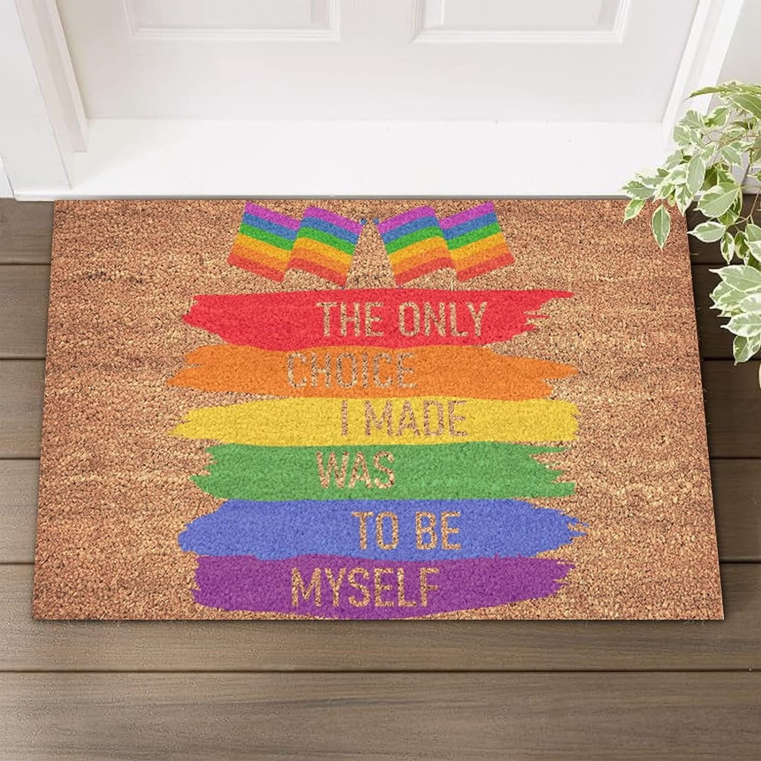 Coir Door Mat Natural Fade - Vinyl Backed The ONLY Choice I Made was to ...