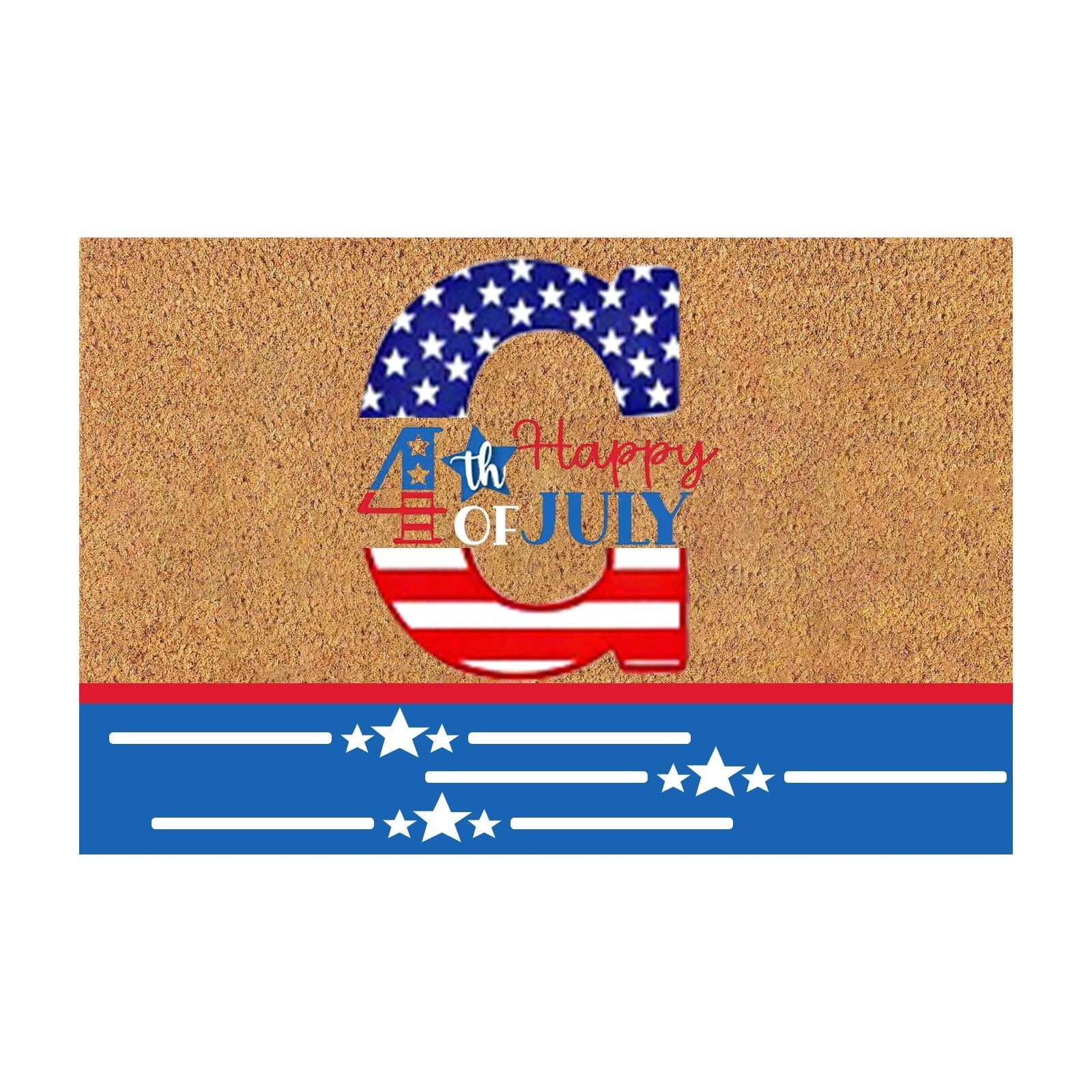 Coir Door Mat Outside Entrance Memorial Day Floor Rugs for Living Room ...