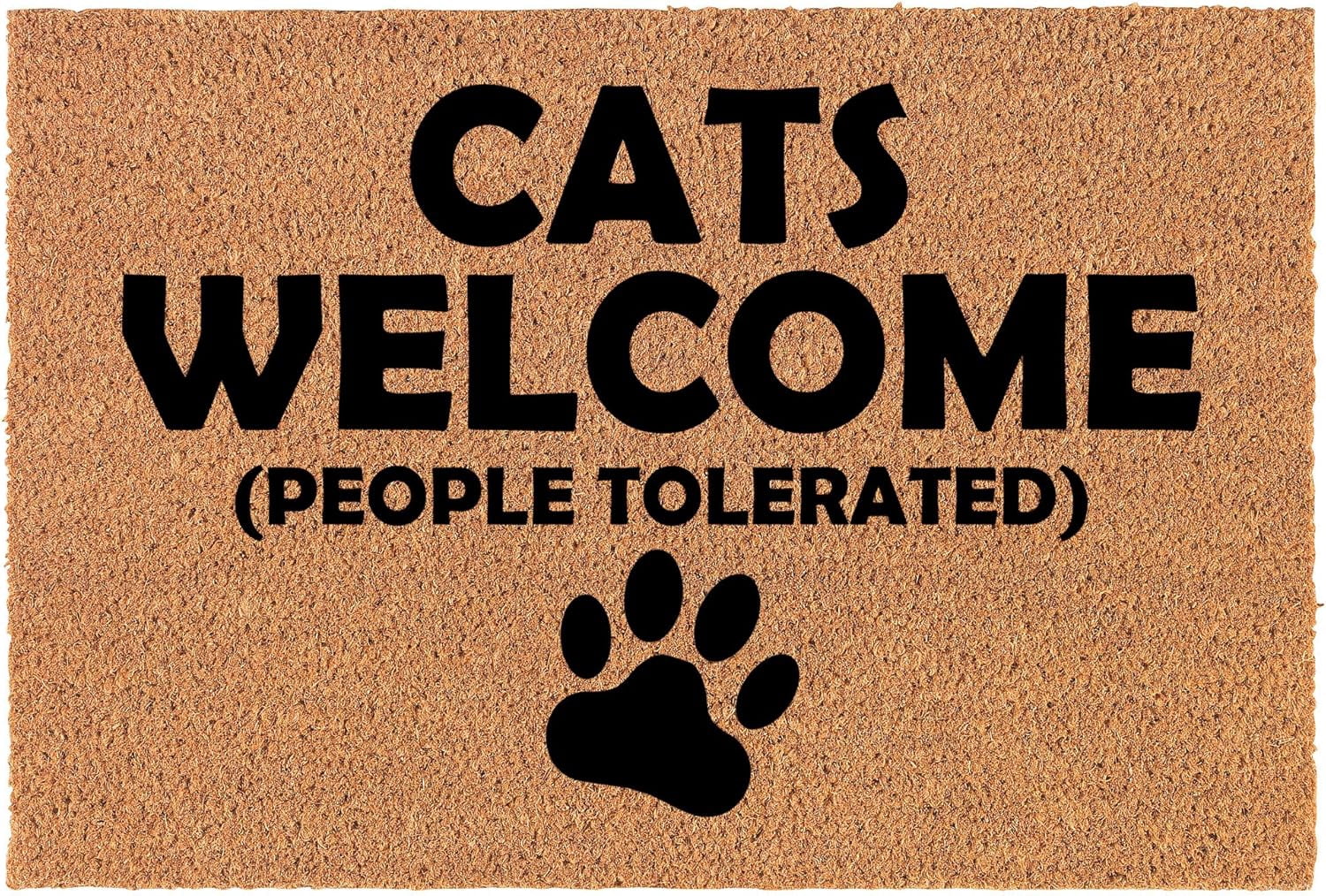 Coir Doormat Front Door Mat New Home Closing Housewarming Gift Cats ...