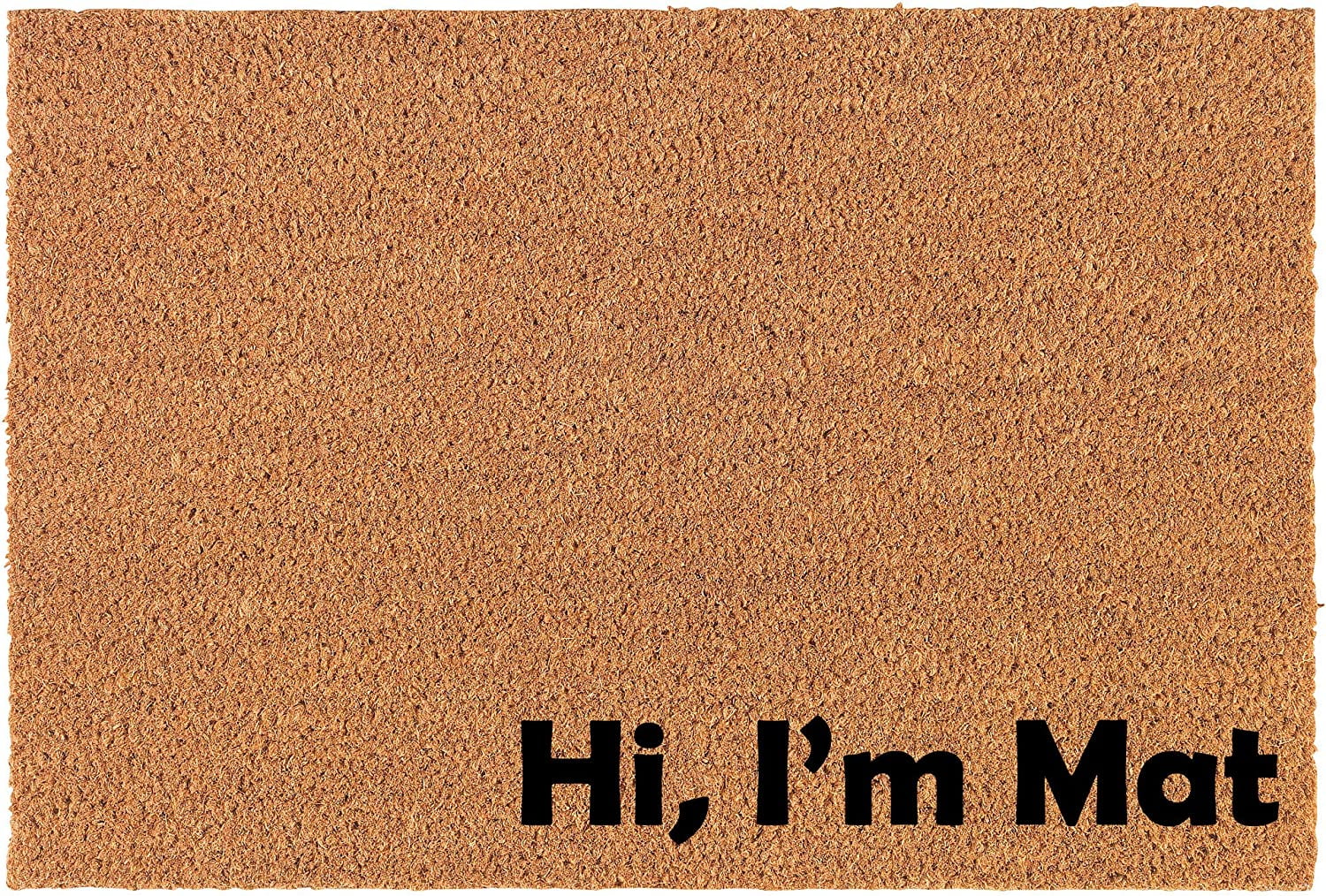 Coir Doormat Front Door Mat New Home Closing Housewarming Gift Hi, I'm ...