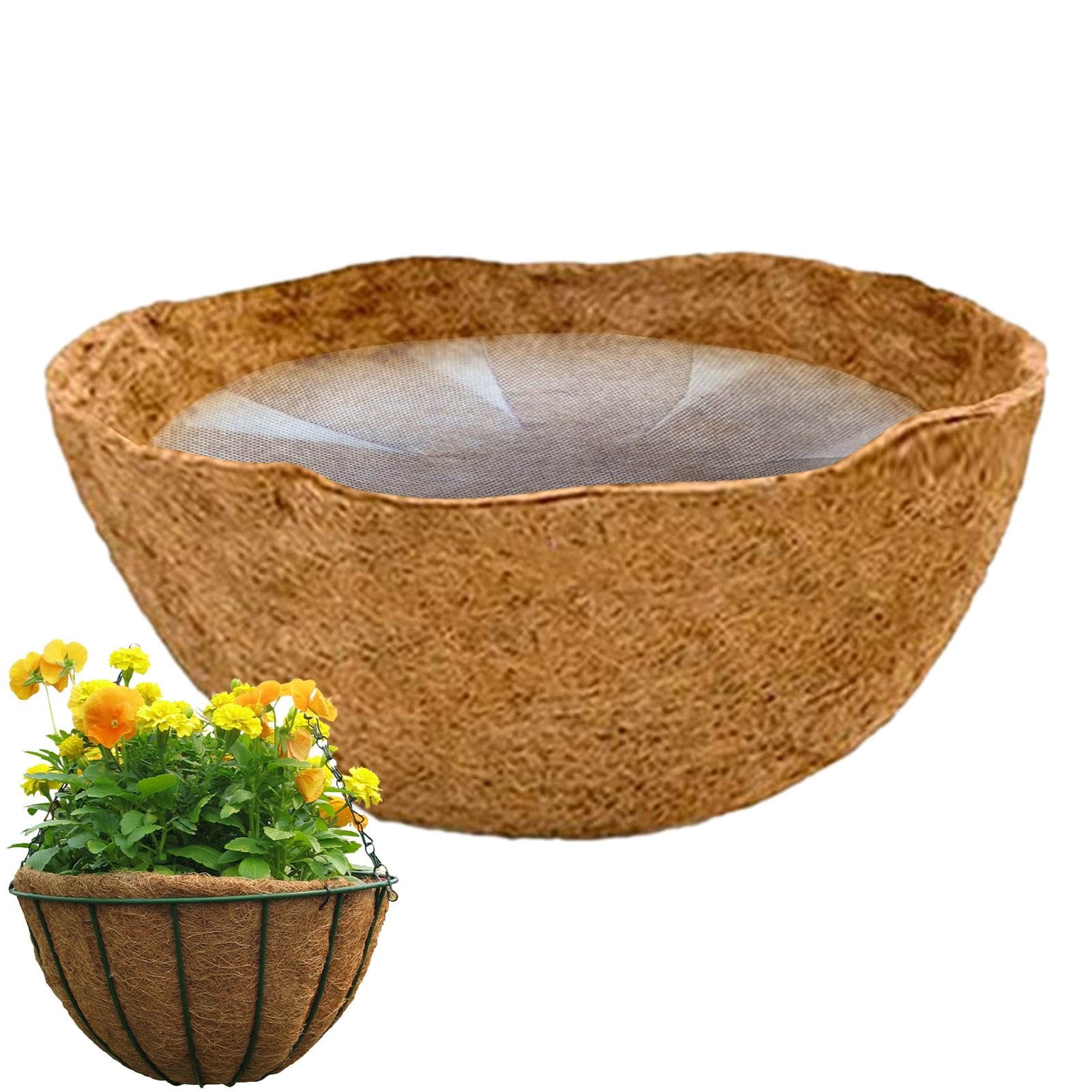 Coir Liner | Natural Coco Liner for Flower Basket, Wall Planter, And ...