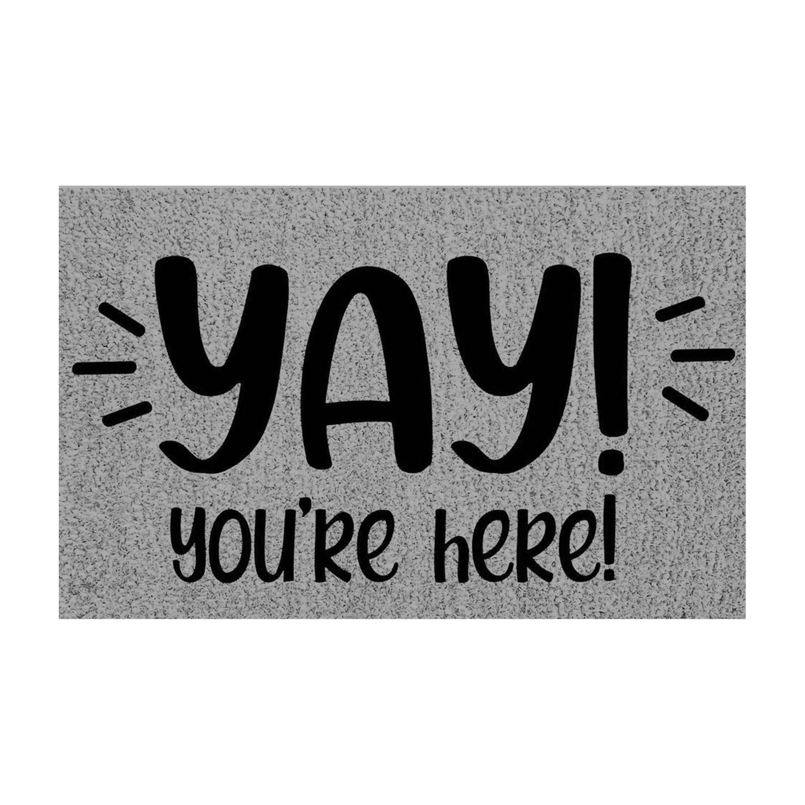 Coir Welcome Mats For Front Door Funny Door Mats Outside Decoration Mat ...