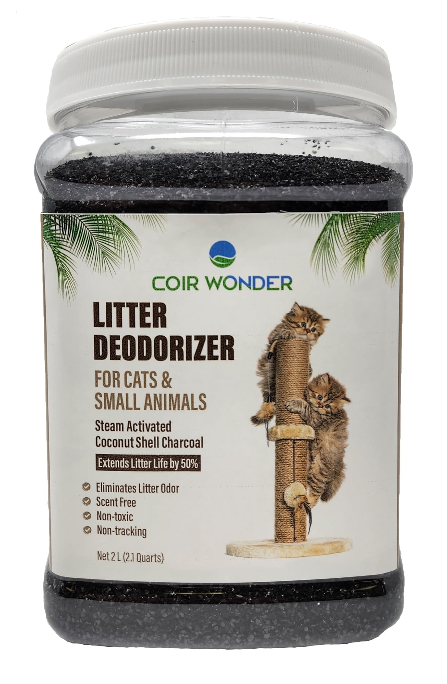 Coir Wonder Cat Litter Deodorizer - ATT12.2 Lb Activated Carbon - Odor ...