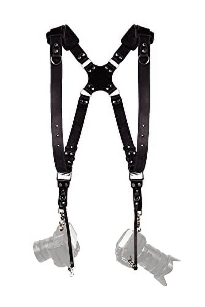 Coiro Camera Harness for 2 Cameras – Dual Shoulder Leather Camera Strap ...