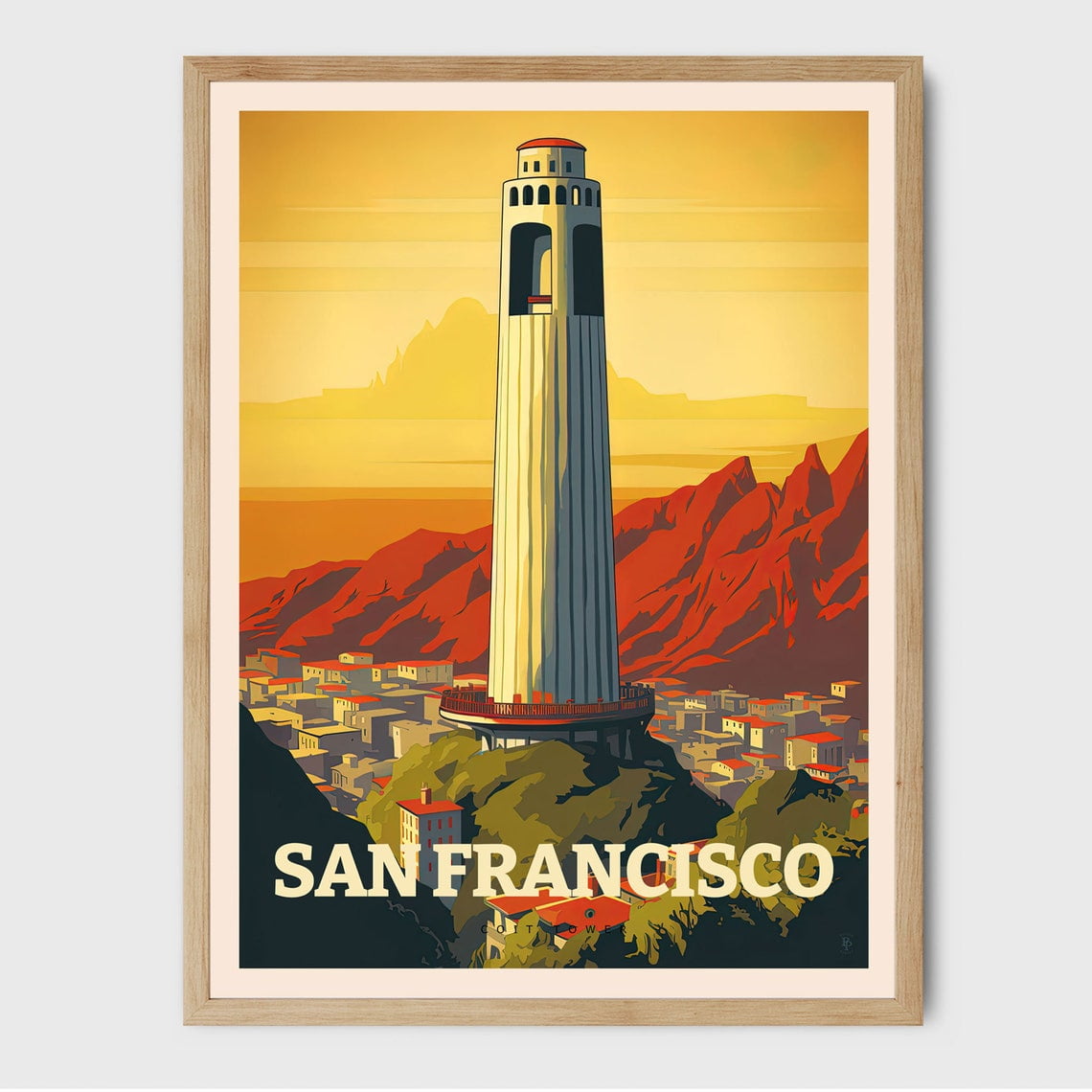 Coit Tower San Francisco California Travel Print, Travel Decor, Art ...