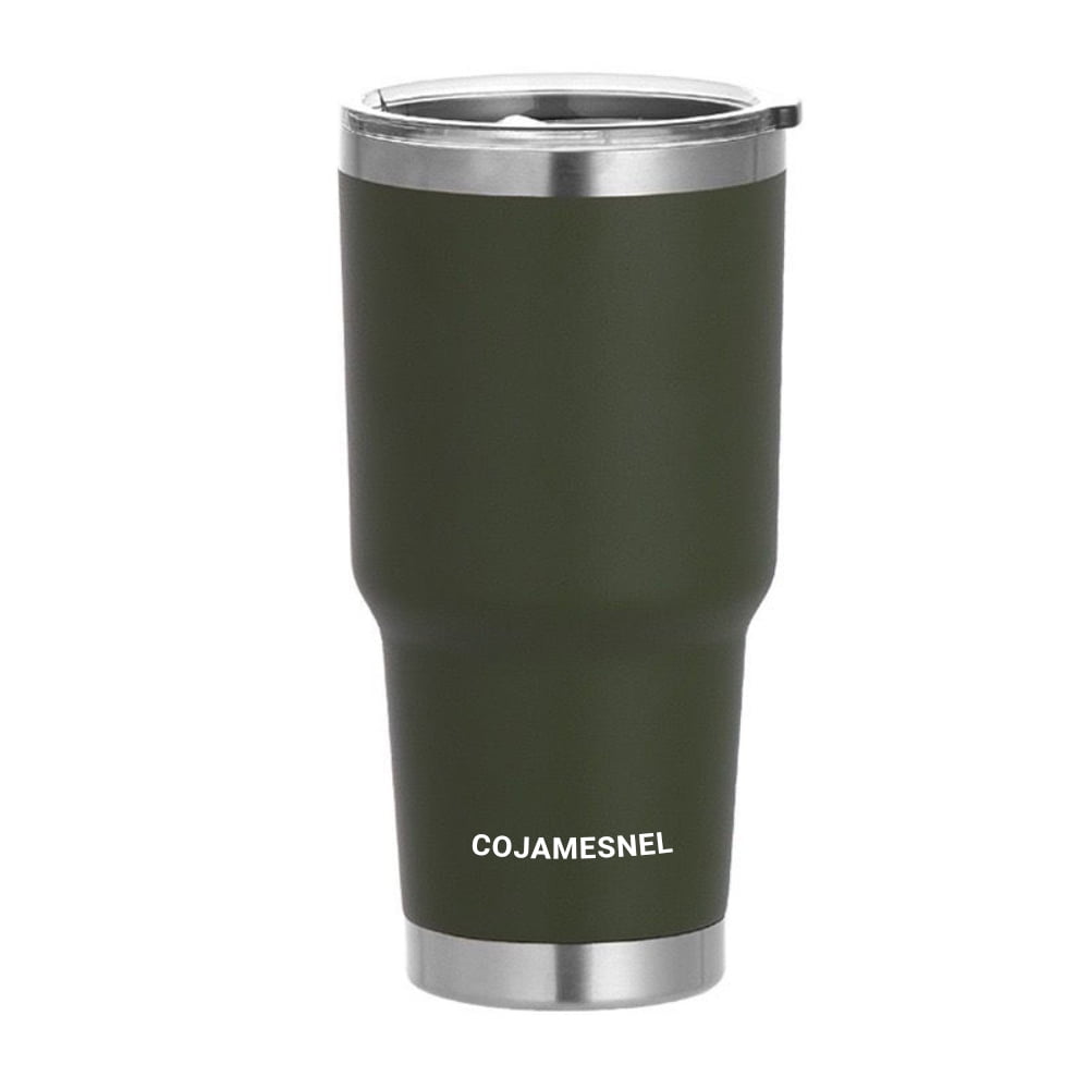 Cojamesnel Stainless Steel Tumbler with Lid and Straw - Double Wall ...