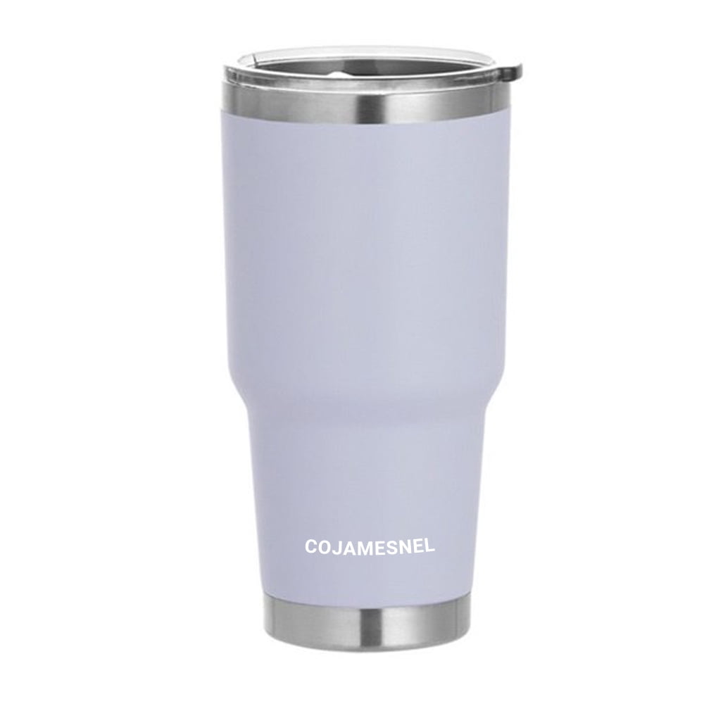 Cojamesnel Stainless Steel Tumbler with Lid and Straw - Double Wall ...