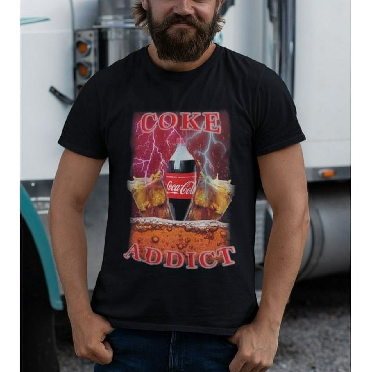 Coke Addict Shirt With Vintage Graphic, Coke Addict Tee, Vintage ...