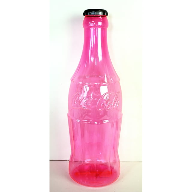 Coke Bottle Bank 22" Neon Pink - Walmart.com