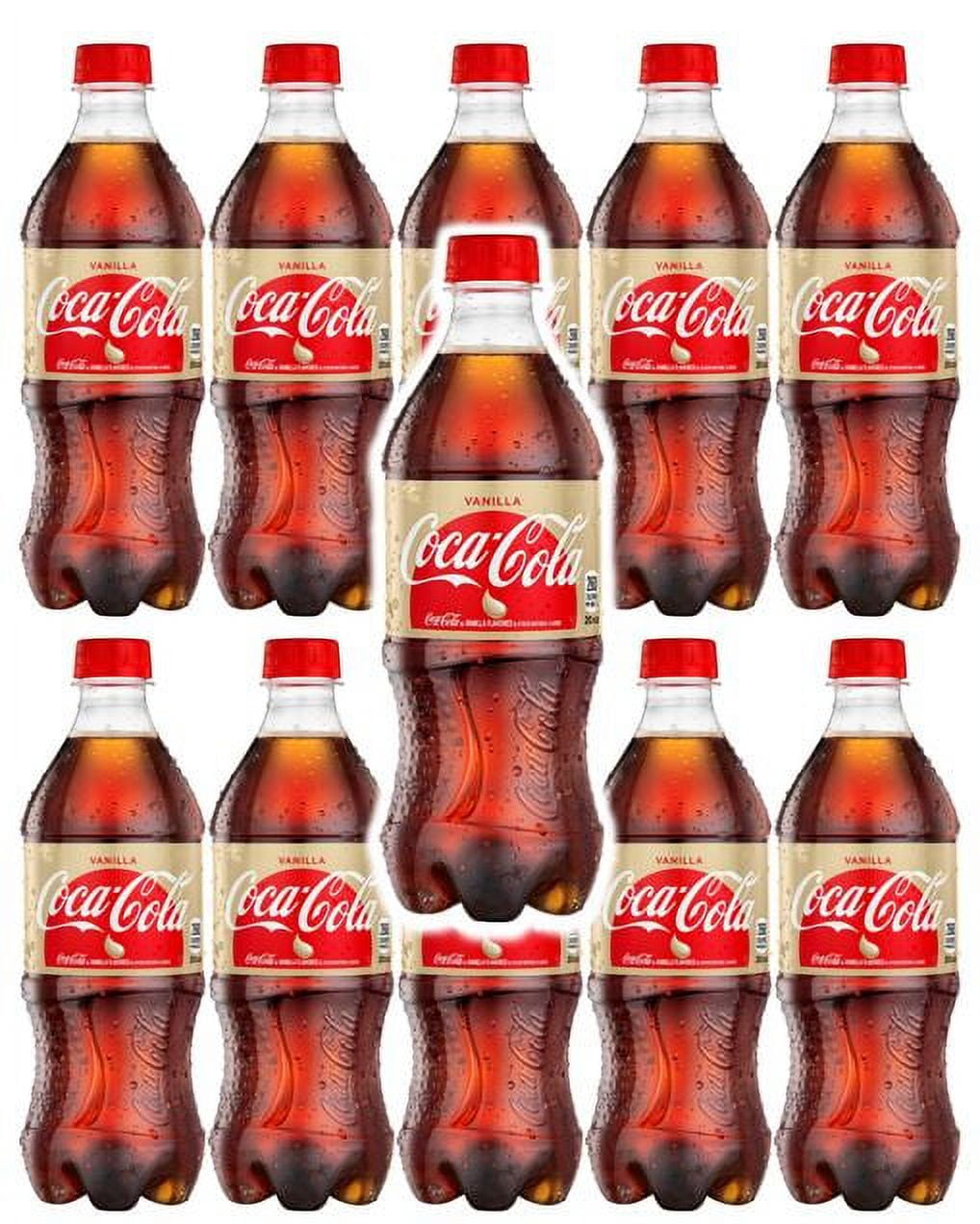 Coca-Cola Zero, Coke Vanilla Soda Bottles, 20oz Each, Pack of 8, Total ...