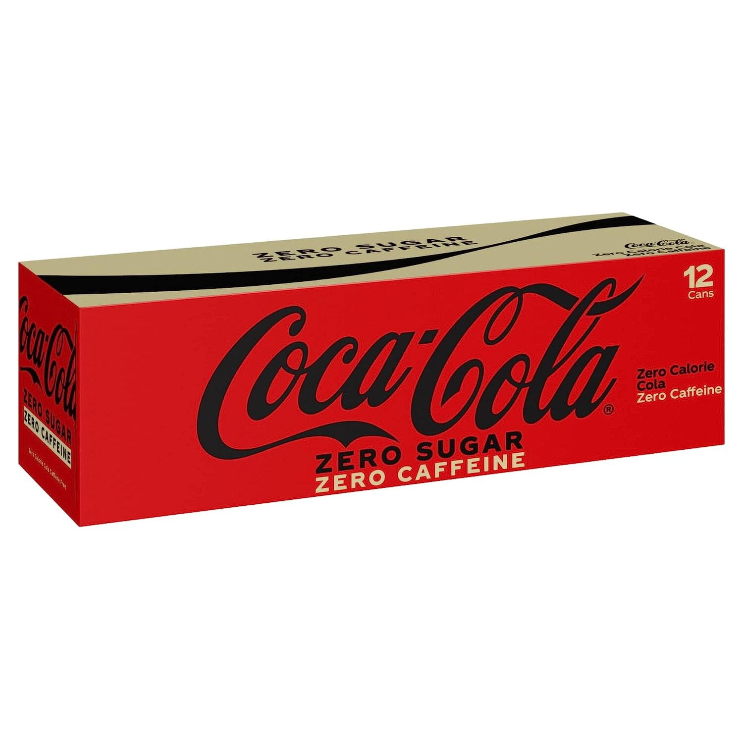 Coke Zero Caffeine Free Soda 12 oz Cans Bundled by Bilot (12 Pack ...