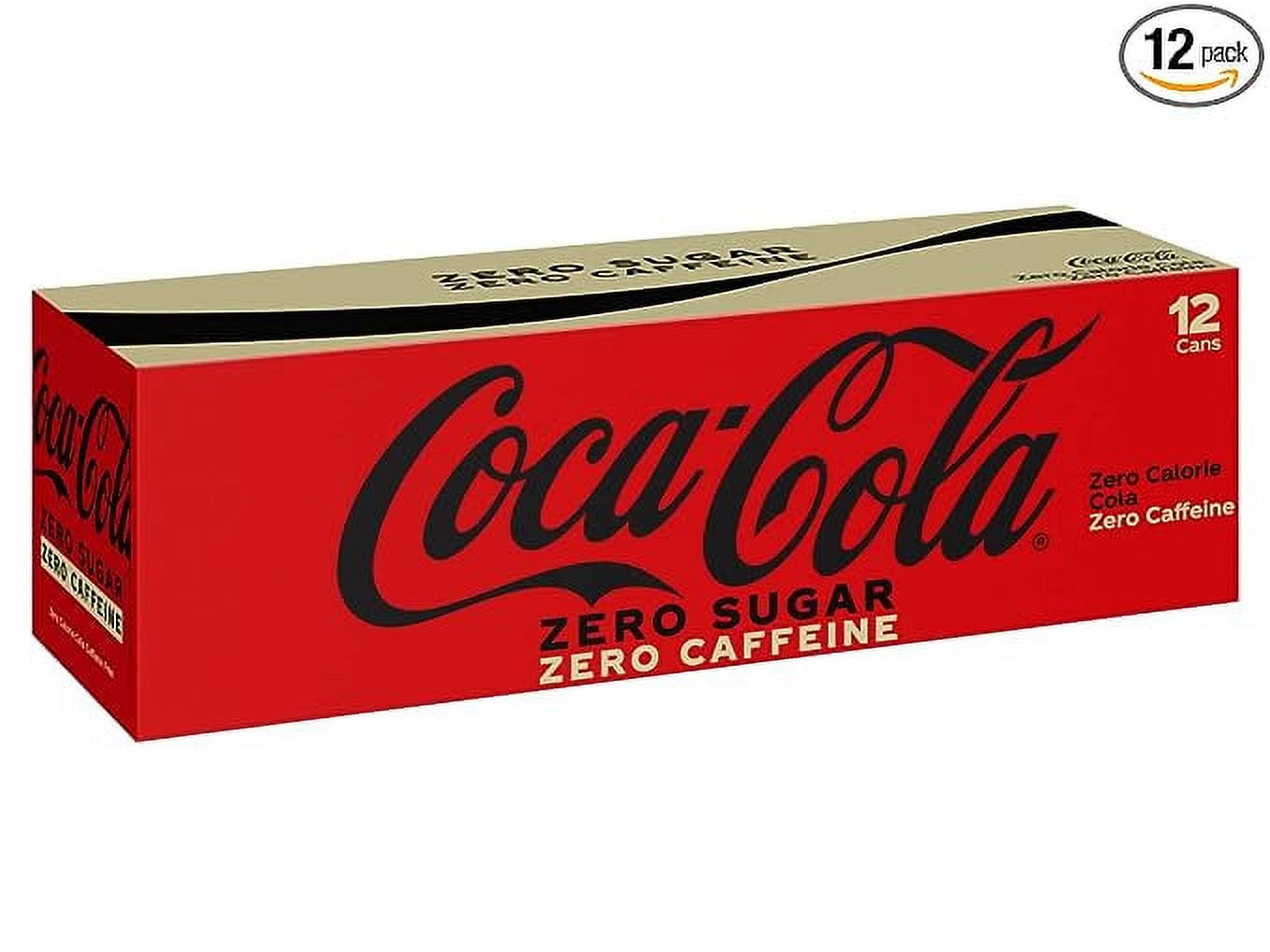 Coke Zero Caffeine Free Soda 12 oz Cans Bundled by Louisiana Pantry (12 ...