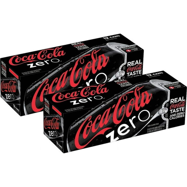 Coca-Cola Zero Sugar Soda Soft Drink, 12 fl oz, 24 Pack - Walmart.com