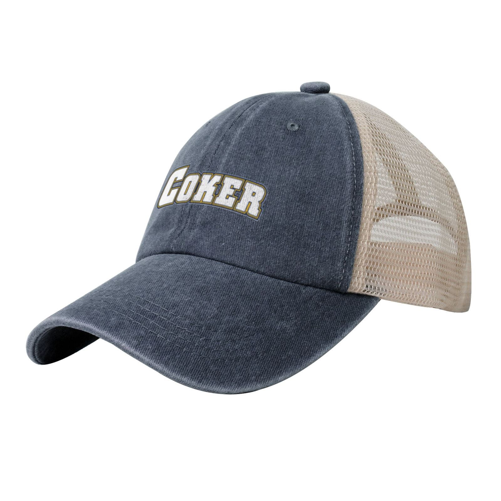 Coker University Logo Cowboy Vintage Mesh Baseball Cap - Trucker Hat ...