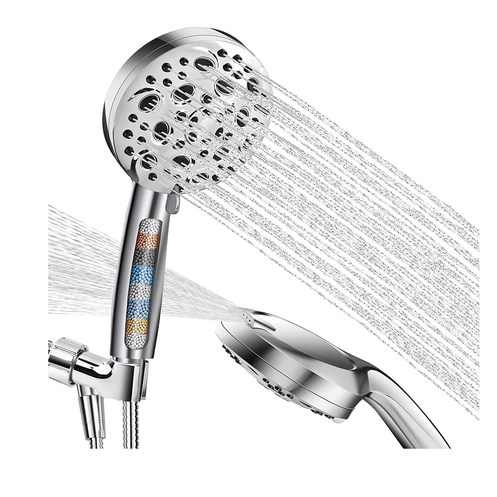 Cokwair Filtered Shower Head with Handheld,High Pressure 7 Spray Mode ...