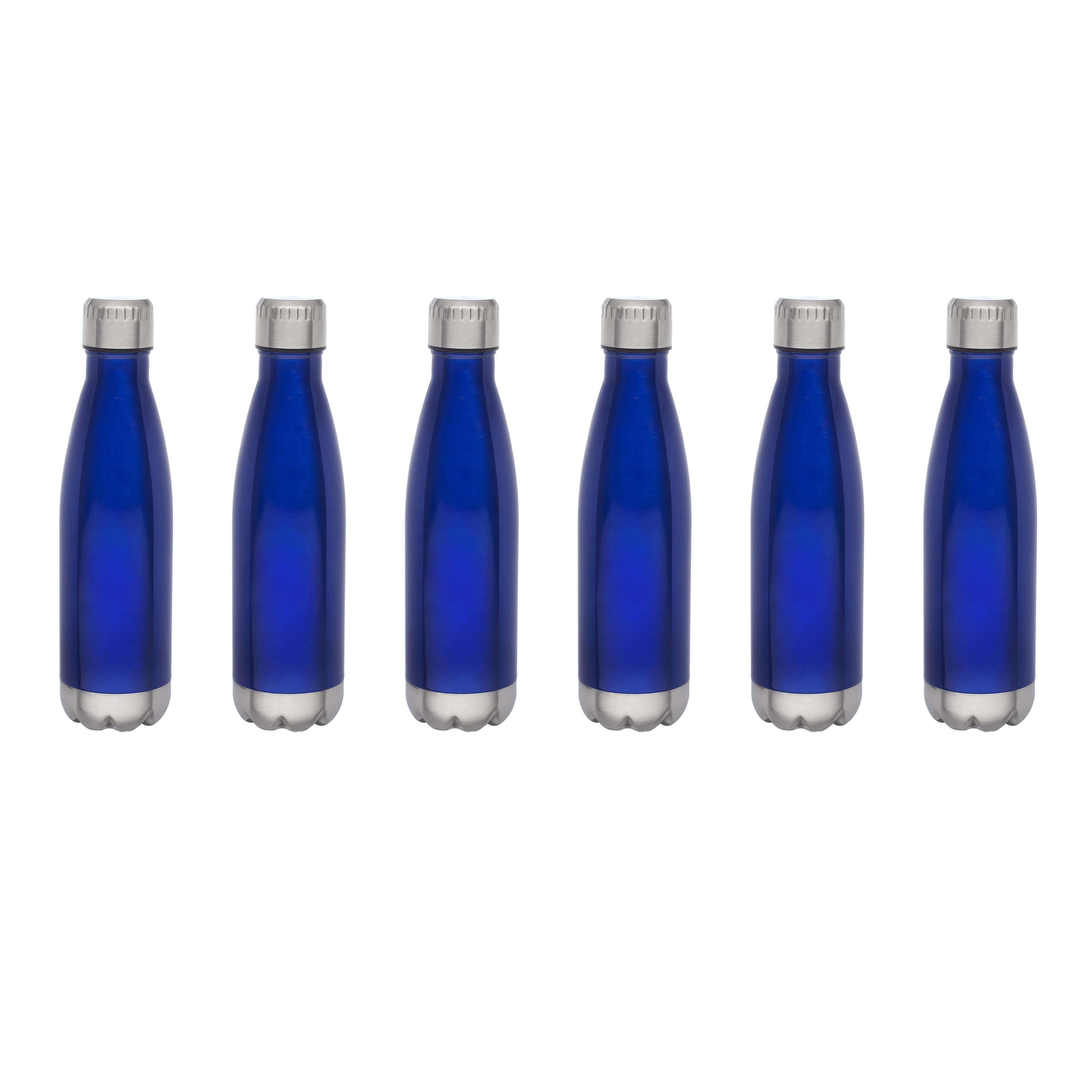 Cola Bottle Shaped Water Bottle - 17 oz Stainless Steel Levian Flasks ...