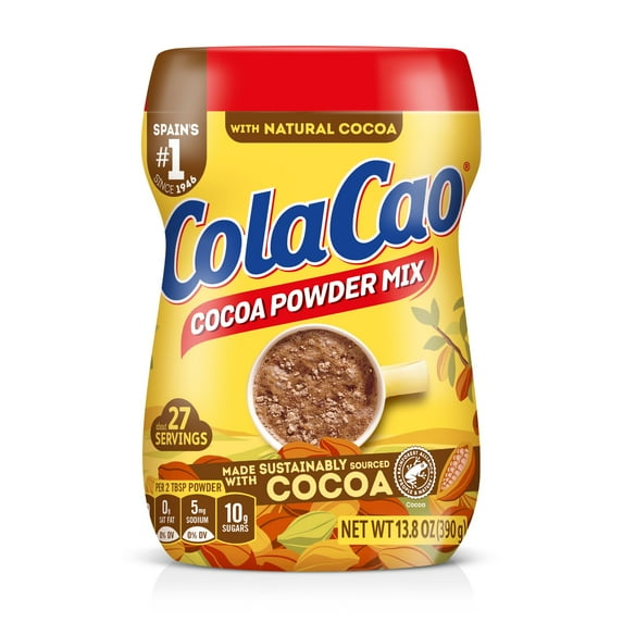 Cola Cao Cocoa Powder Mix 13.8oz 390g Rich Flavor, No Additives ...