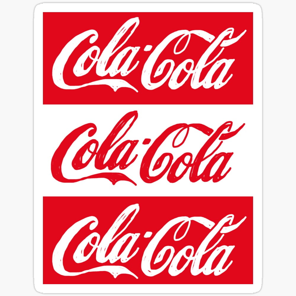 Cola Cola Sticker Phone Decal Water Bottle Stickers Car Decals, Laptop Sticker - Walmart.com