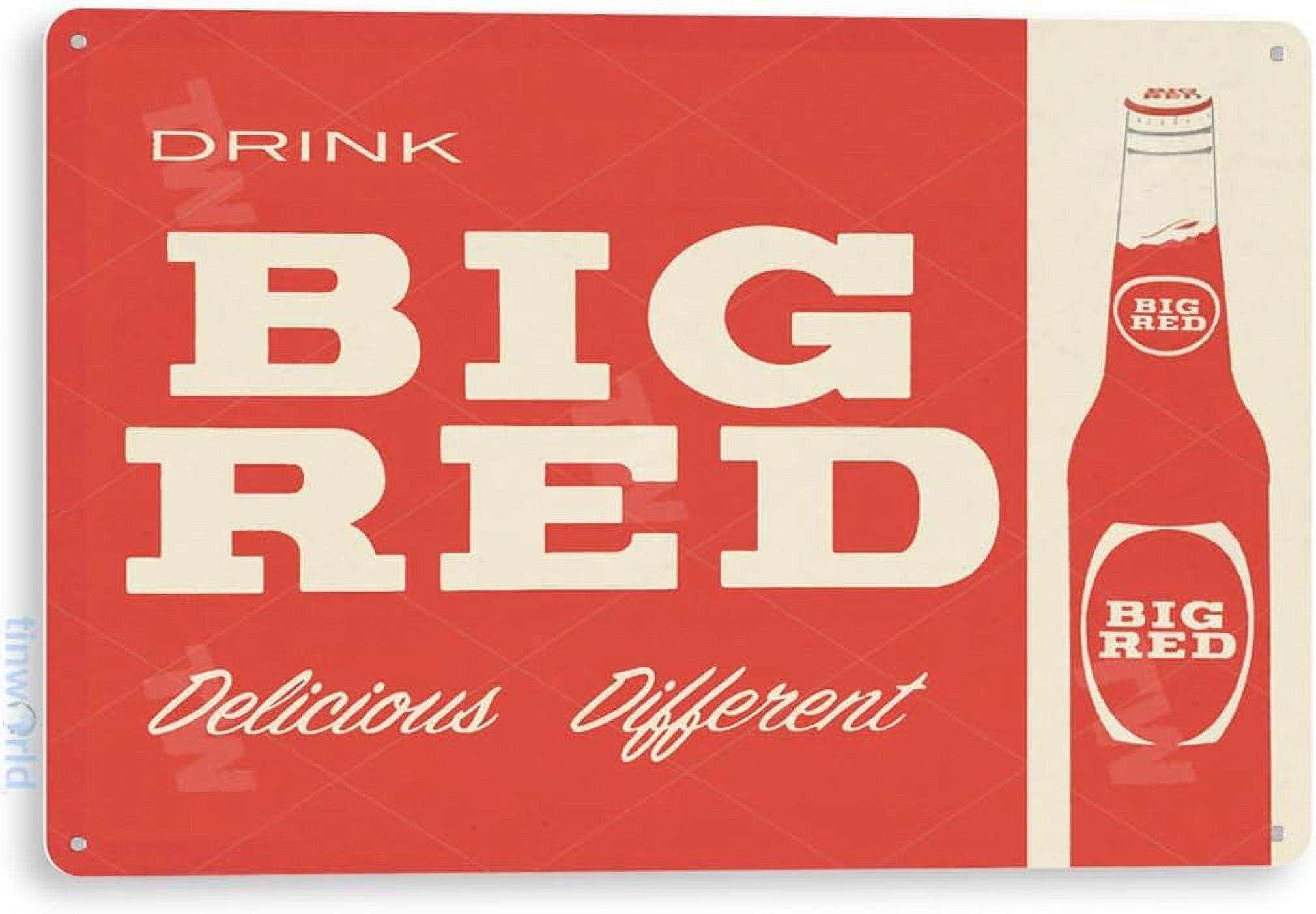 Cola Sign Big Red Sign Cola Soda Bar Store Sign Kitchen Cottage Cave ...