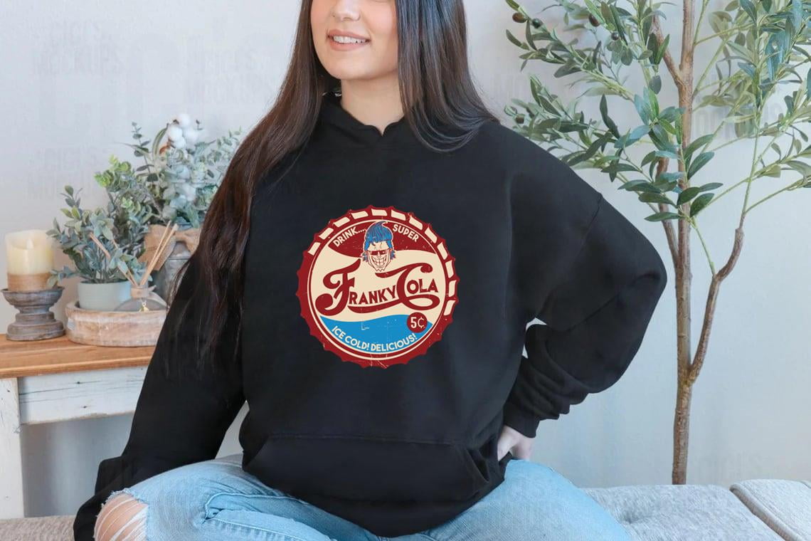 Cola Throwback Hoodie Franky Soda Parody with Retro Energy, for men ...