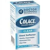 Colace Clear Soft Gels Stool Softener 28 ea (Pack of 4) - Walmart.com