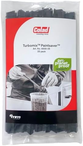 Colad 25 Pack Plastic Turbomix Paintsaver Paint Mixing Stirrer Paddles ...