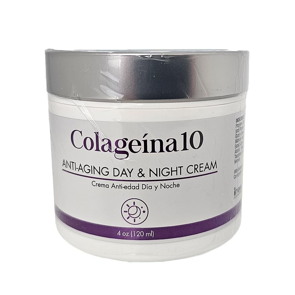 Colageina 10 Anti-Aging Day and Night Cream 4oz, Crema Facial Anti-Edad ...