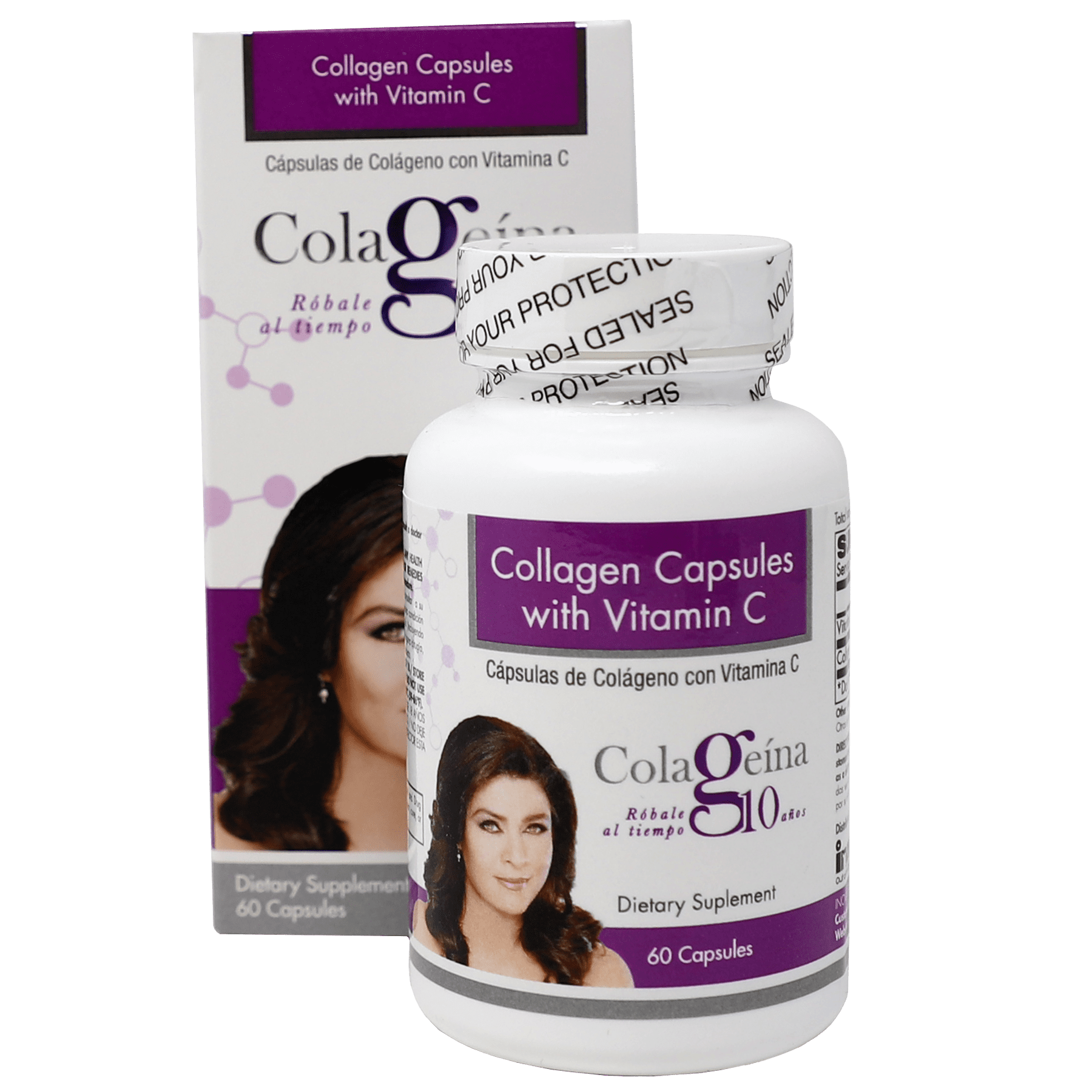 Colageina 10 Collagen Capsules with Vitamin C for a Younger Look, Anti ...